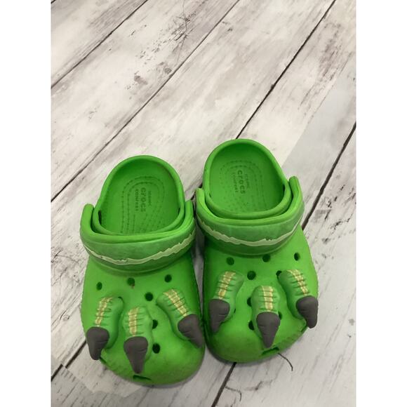 CROCS | Shoes | Crocs Classic I Am Dinosaur Clog Green Child Size C6 ...